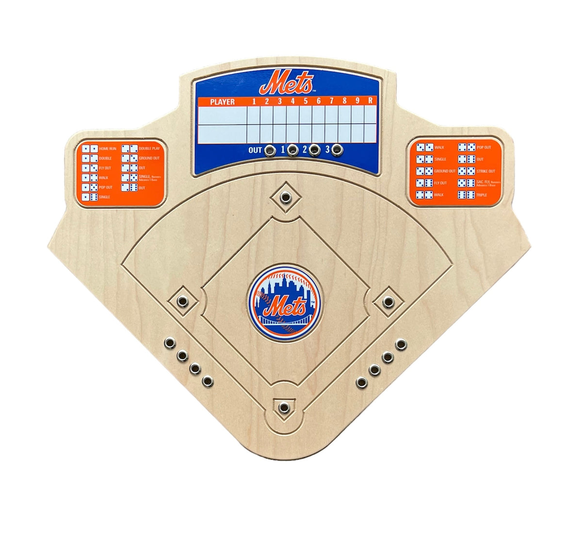 MLB New York Mets Baseball Game– Across The Board Game