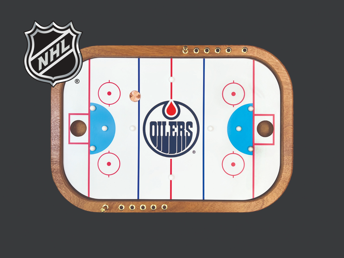 NHL Edmonton Oilers® Penny Hockey Game – Across The Board Game