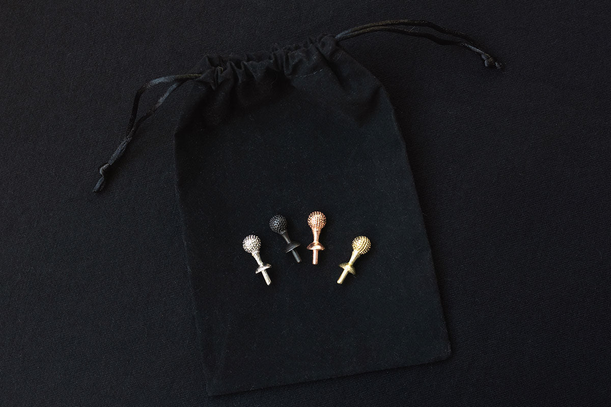 Metal Golf Pegs and Velvet Sack – Across The Board Game