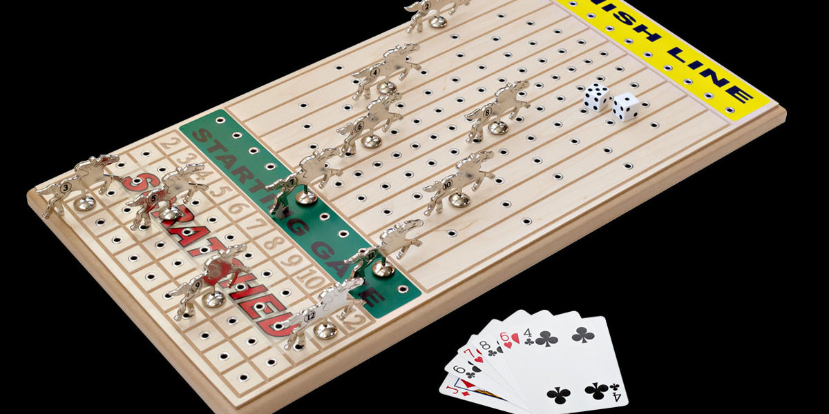 Horseracing Gametop Maple– Across The Board Game