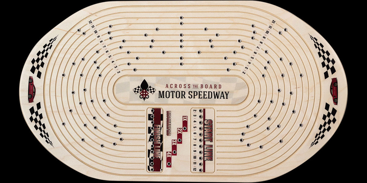 Custom Oval Motor Speedway– Across The Board Game